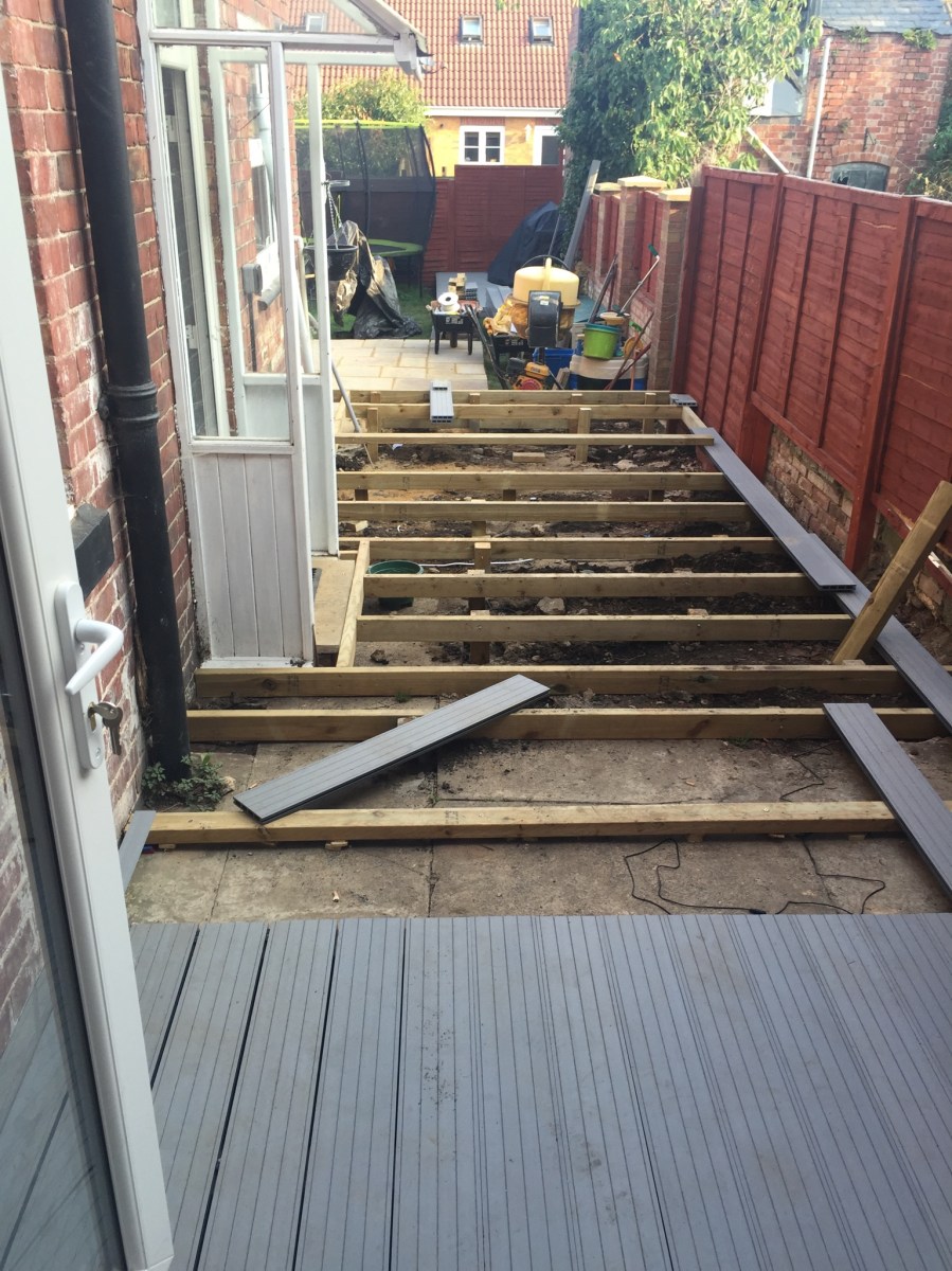 Decking and slabs. – Helloyellowdoor